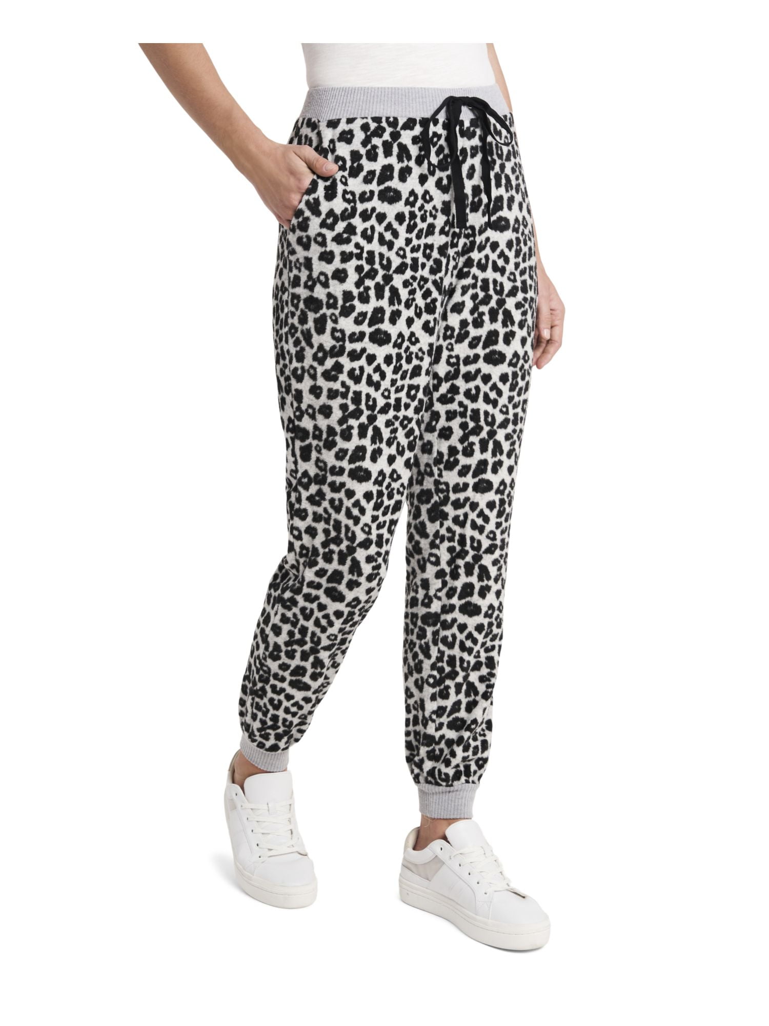 Vince Camuto Womens Leopard Comfy Jogger Pants Gray XL - Walmart.com