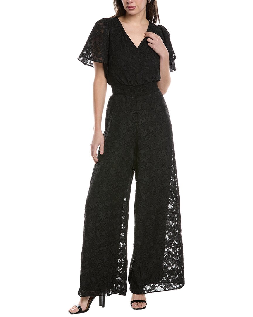 Vince Camuto womens Burnout Wide Leg Jumpsuit, s, Black - Walmart.com