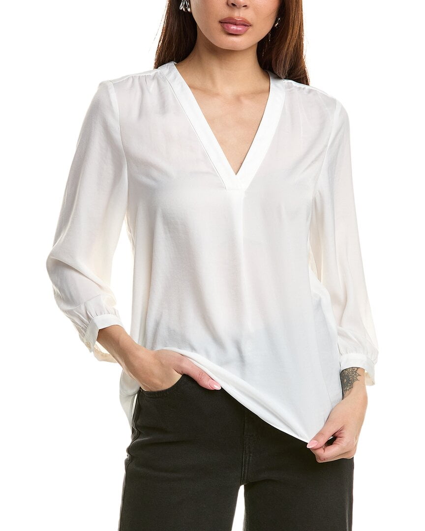 Vince Camuto womens Rumple V-Neck Top, XL, White - Walmart.com