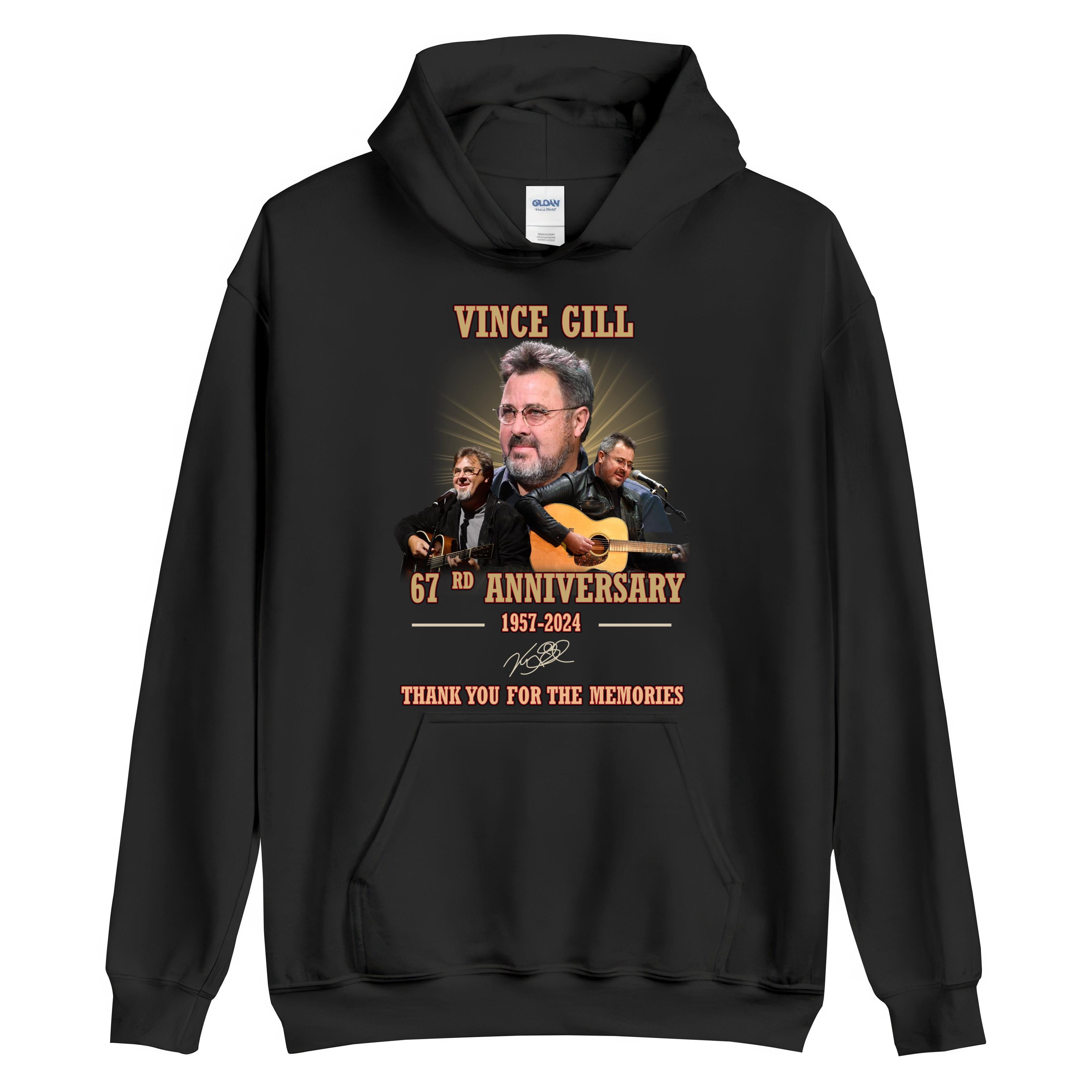 Vince Gill Shirt Vince Gill 67rd Anniversary 1957 2024 Thank You For ...
