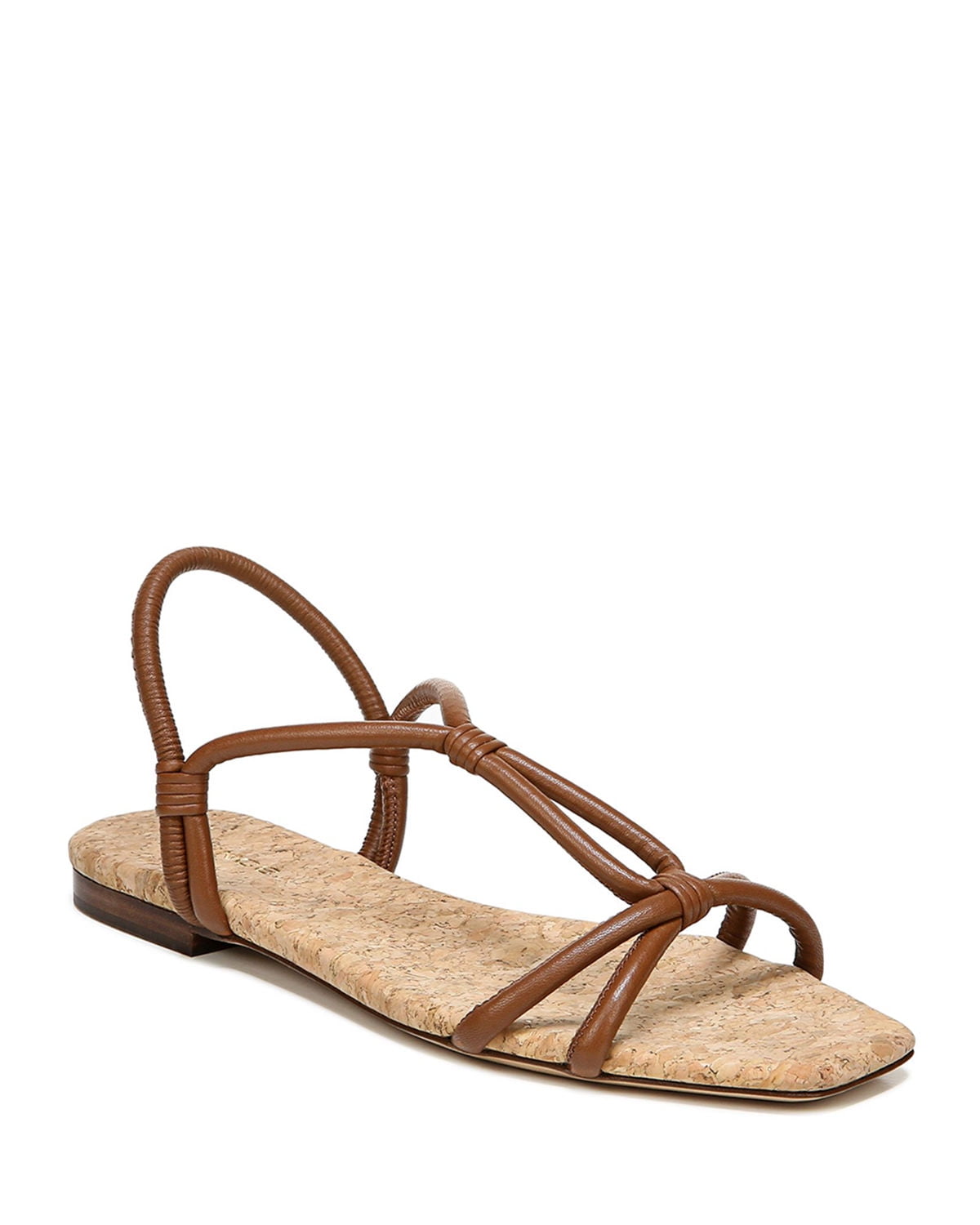Vince Leather Hazen Rope Sandal 7 BROWN - Walmart.com