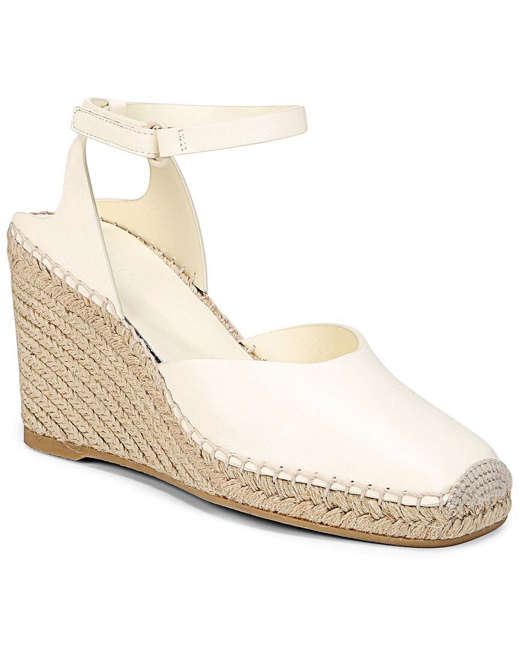 Vince Women's Cecilia Espadrille Wedge Sandals Marble Cream 7M ...