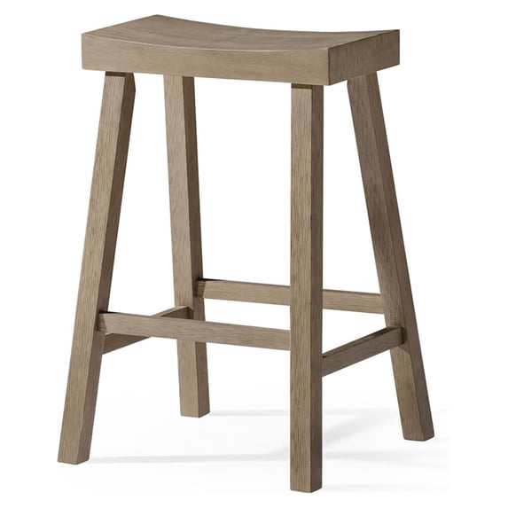 Vincent Counter Stool – 26 Inches – Rectangular Stool with Footrest ...