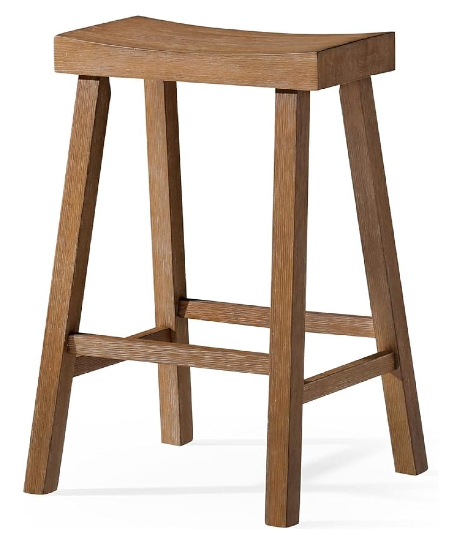 Vincent Counter Stool – 26 Inches – Rectangular Stool with Footrest ...