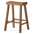 Vincent Counter Stool – 26 Inches – Rectangular Stool with Footrest ...