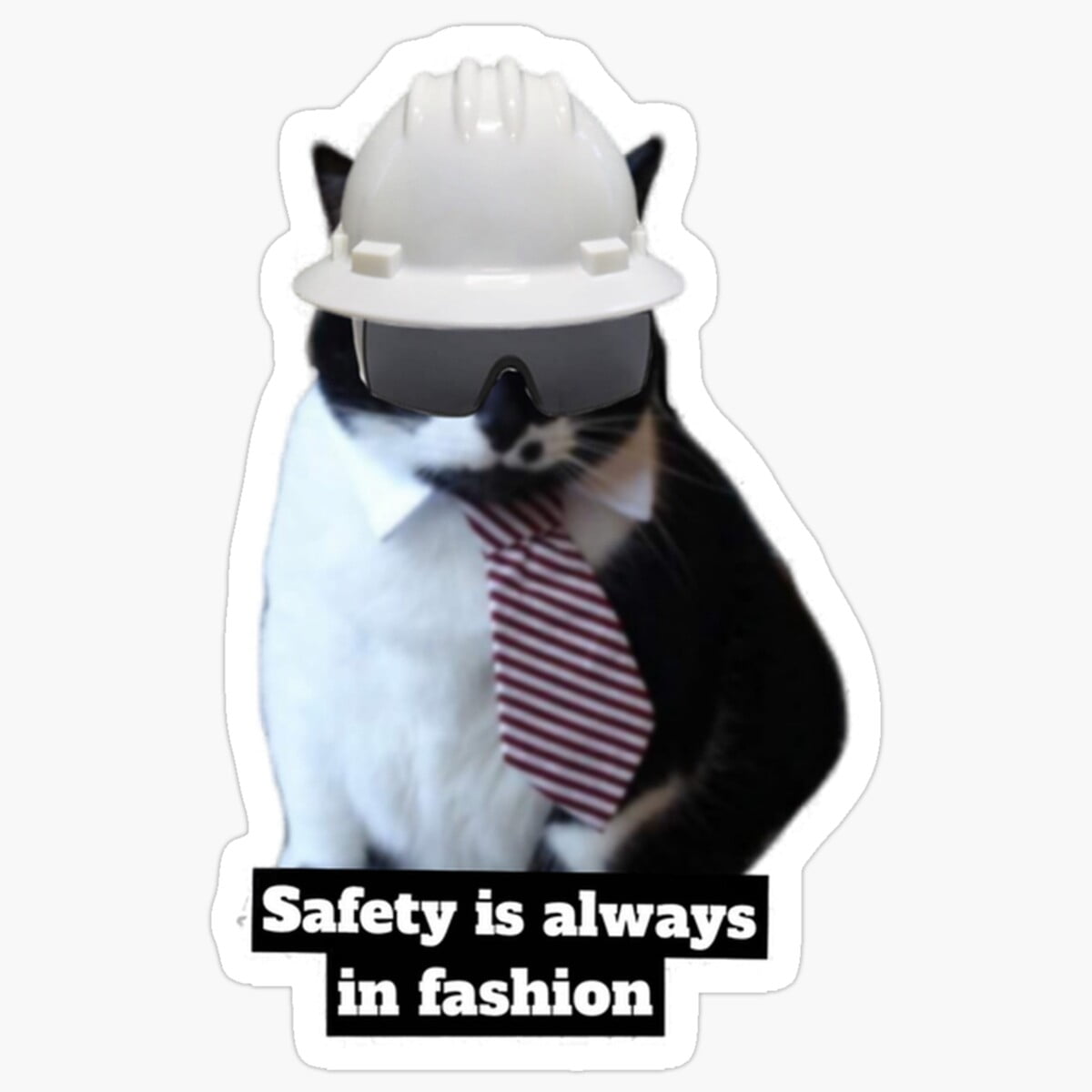 Vincent The Safety Cat! Sticker. Gift For You - Decorate Laptops, Water ...
