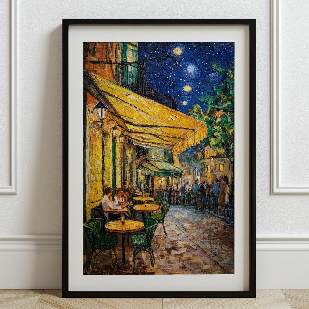 Vincent Van Gogh Cafe Terrace At Night, Impressionist Painting, French ...