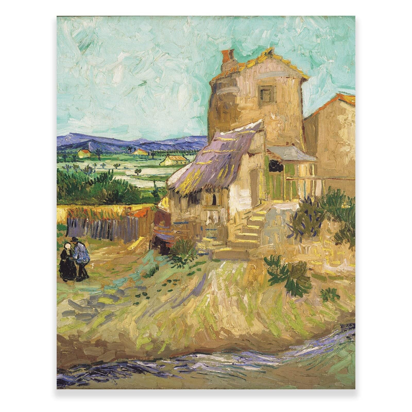 Vincent Van Gogh Canvas Wall Art,The Old Mill (1888) by Vincent Van ...