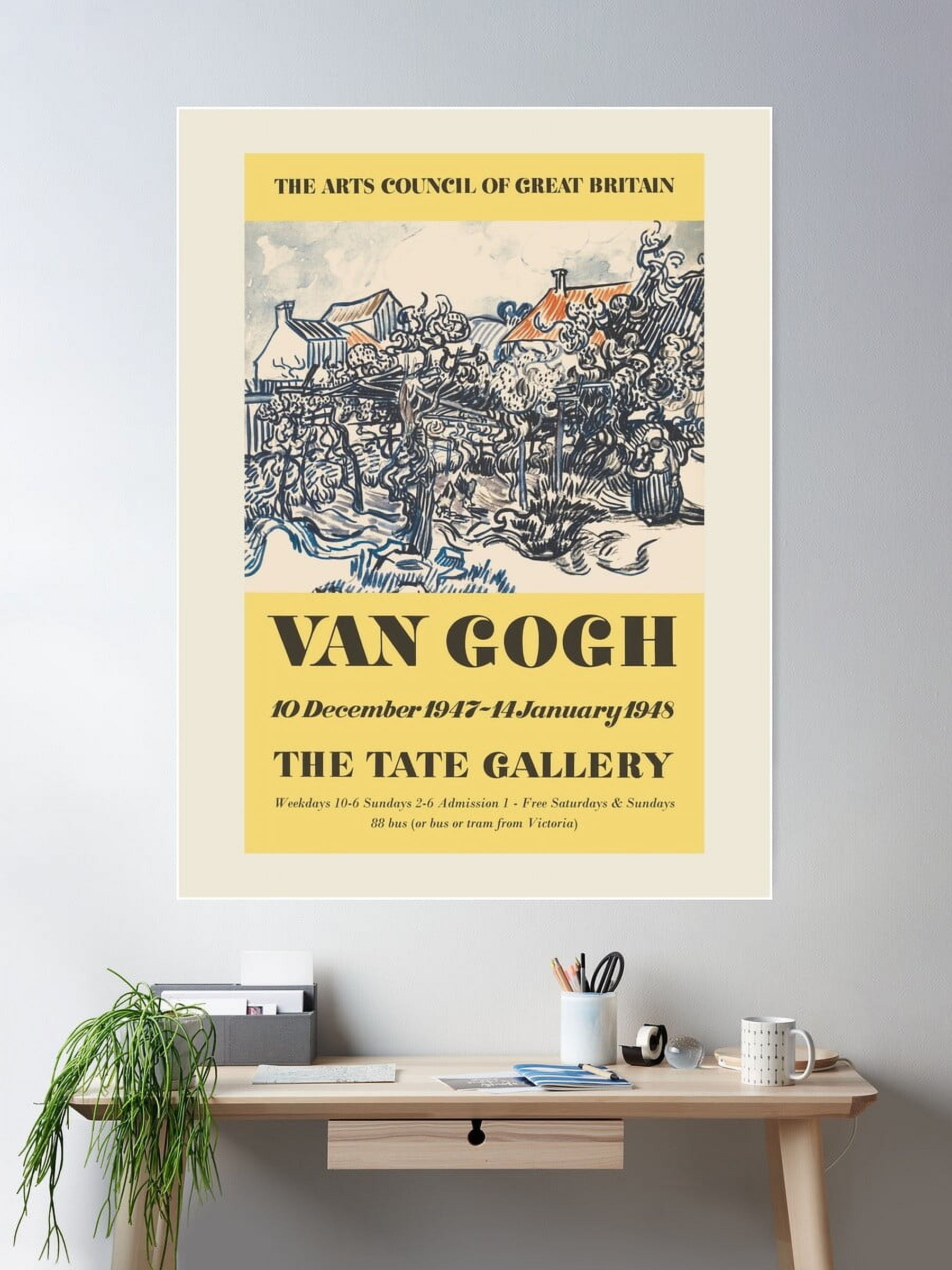 Vincent Van Gogh. Exhibition Poster For The Tate Gallery In London ...