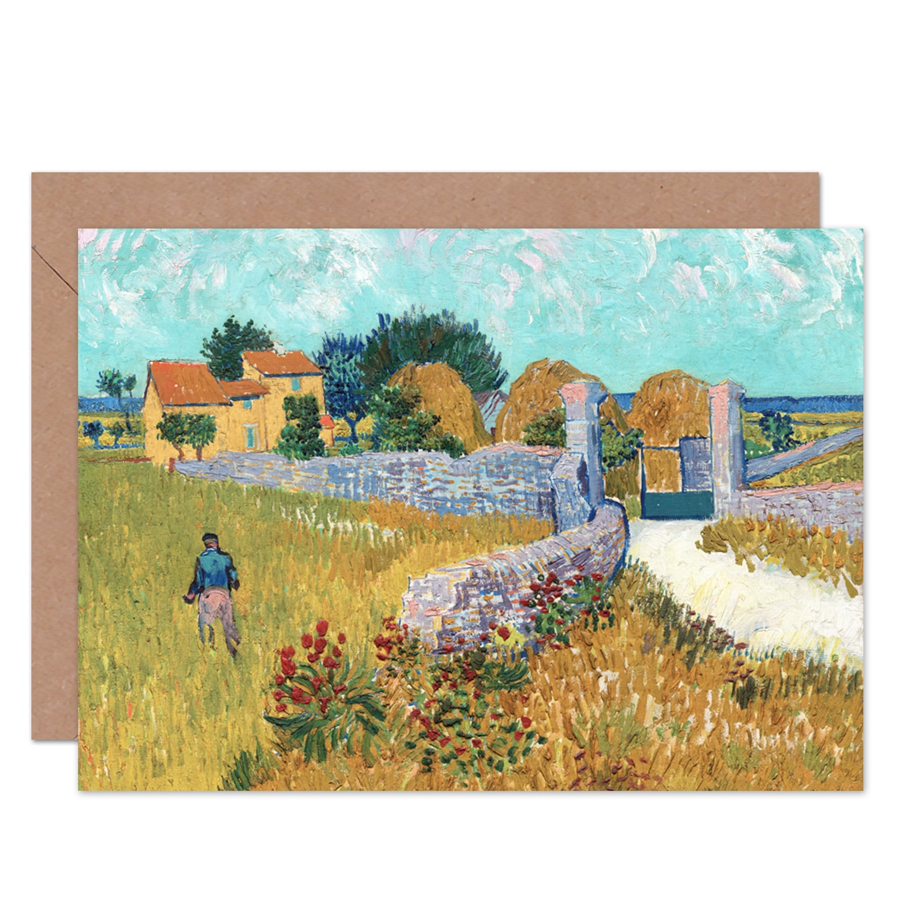 Vincent Van Gogh Farmhouse Provence 1888 Painting Fine Art Greetings ...