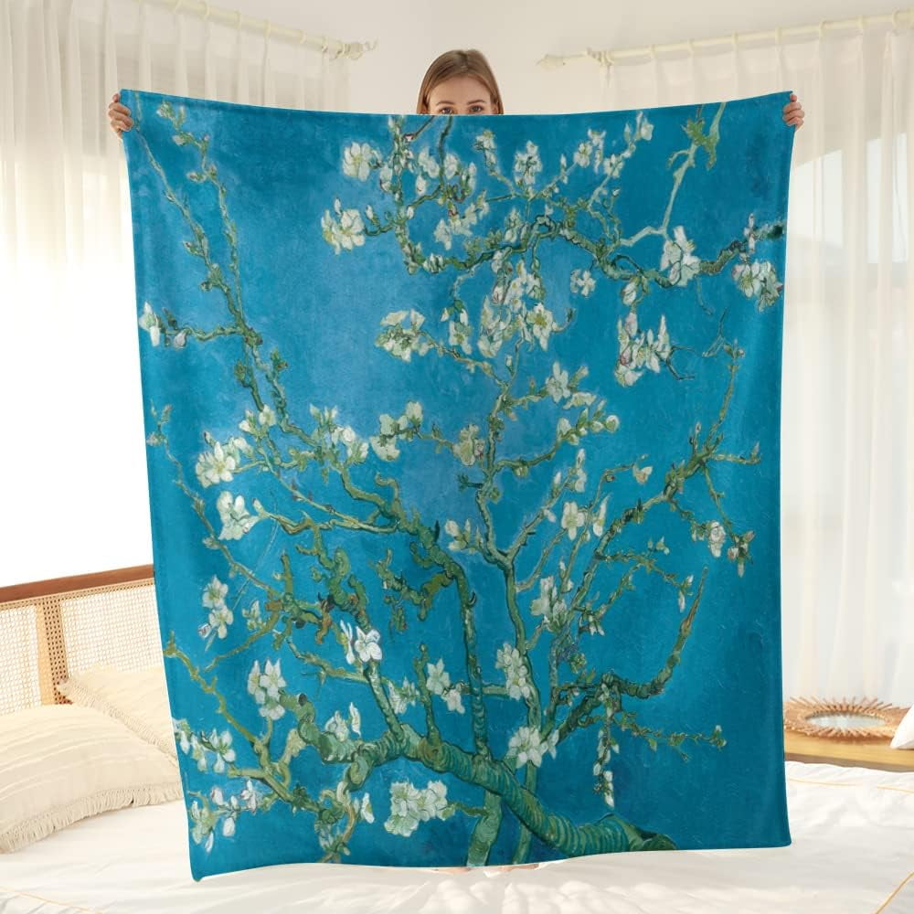 Vincent Van Gogh Gifts Almond Blossoms Blanket Birthday Mothers Day for ...