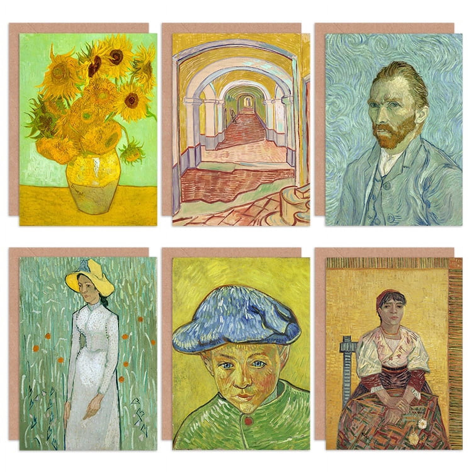 Vincent Van Gogh Italian Woman Camille Gilr White Asylum Sunflowers ...