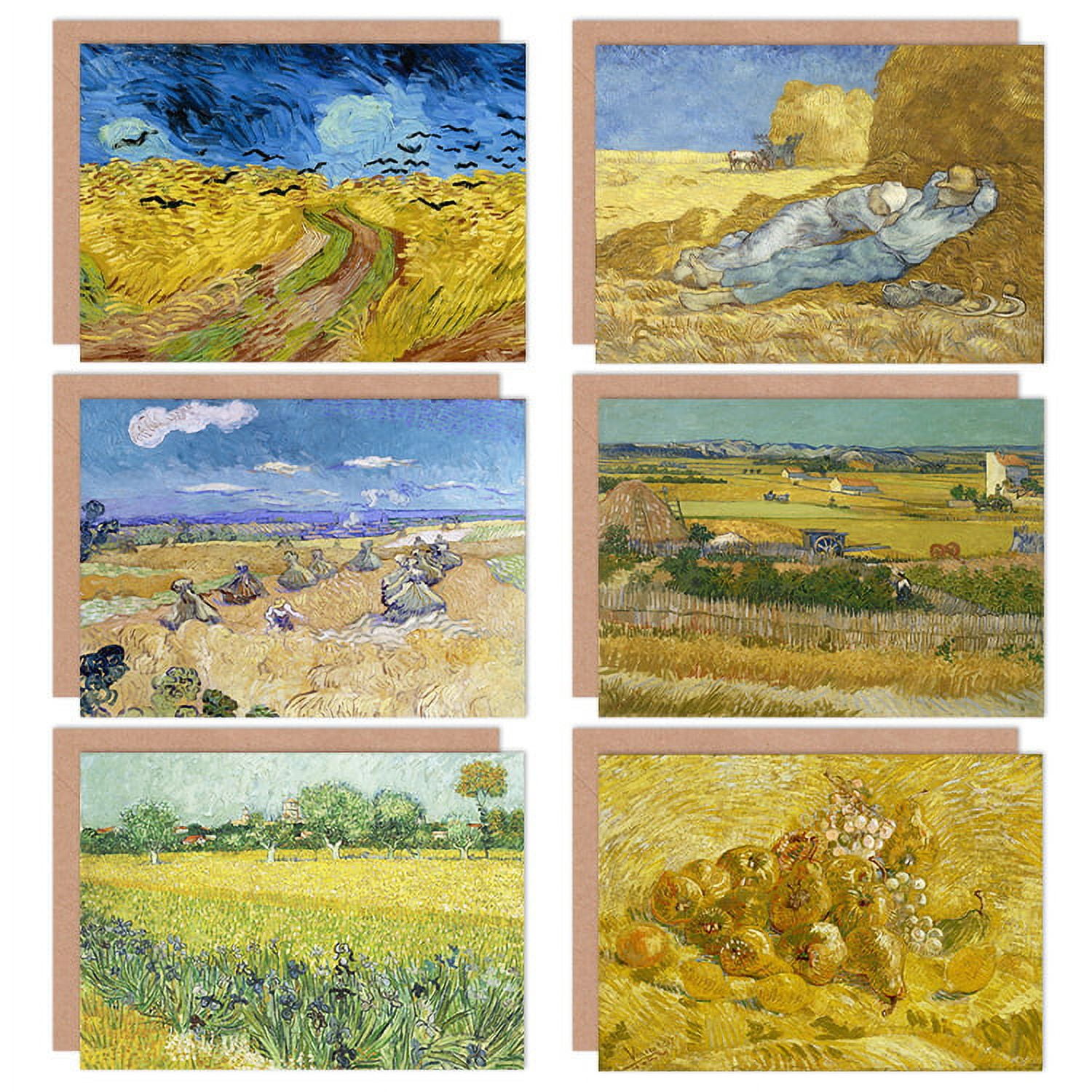 Vincent Van Gogh Kweeperen Oogst Siesta Arles Field Crows Fine Art ...