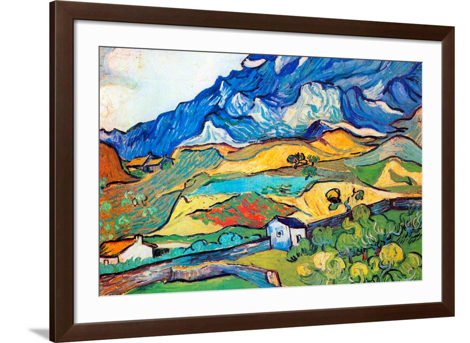 Art.com Vincent Van Gogh Les Alpilles a Mountain Landscape near Saint ...