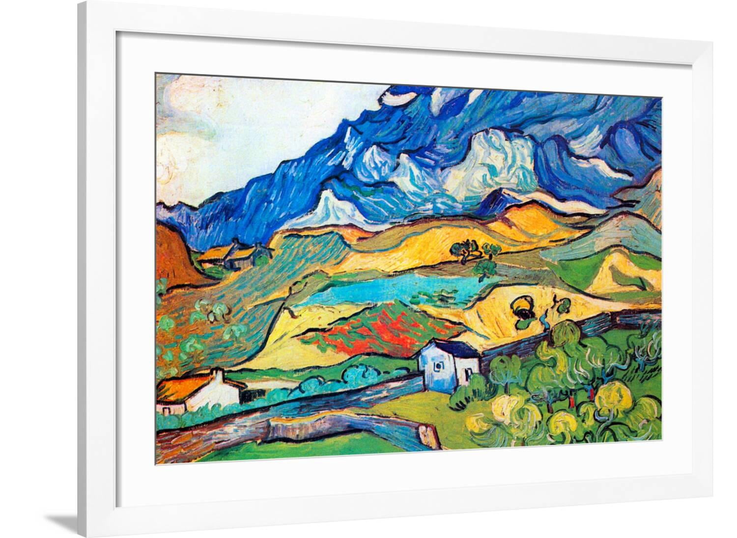 Art.com Vincent Van Gogh Les Alpilles a Mountain Landscape near Saint ...