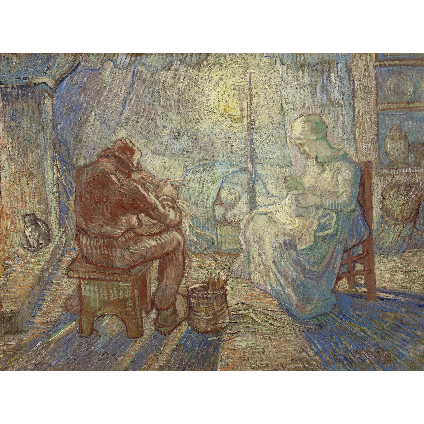 Vincent Van Gogh Night After Millet Extra Large Art Print Wall Mural ...