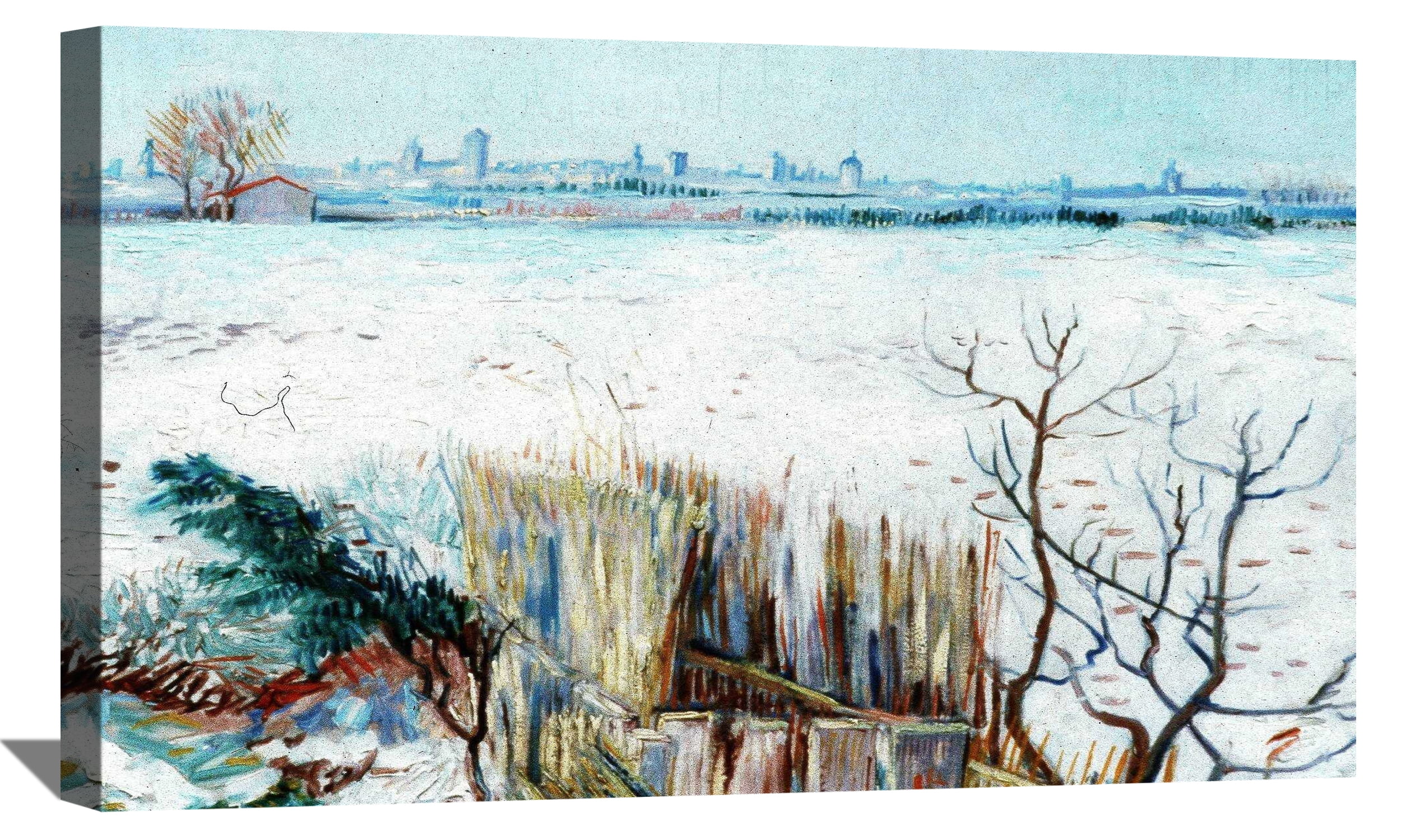 Vincent Van Gogh Painting Van Gogh Snowy Landscape with Arles in the ...
