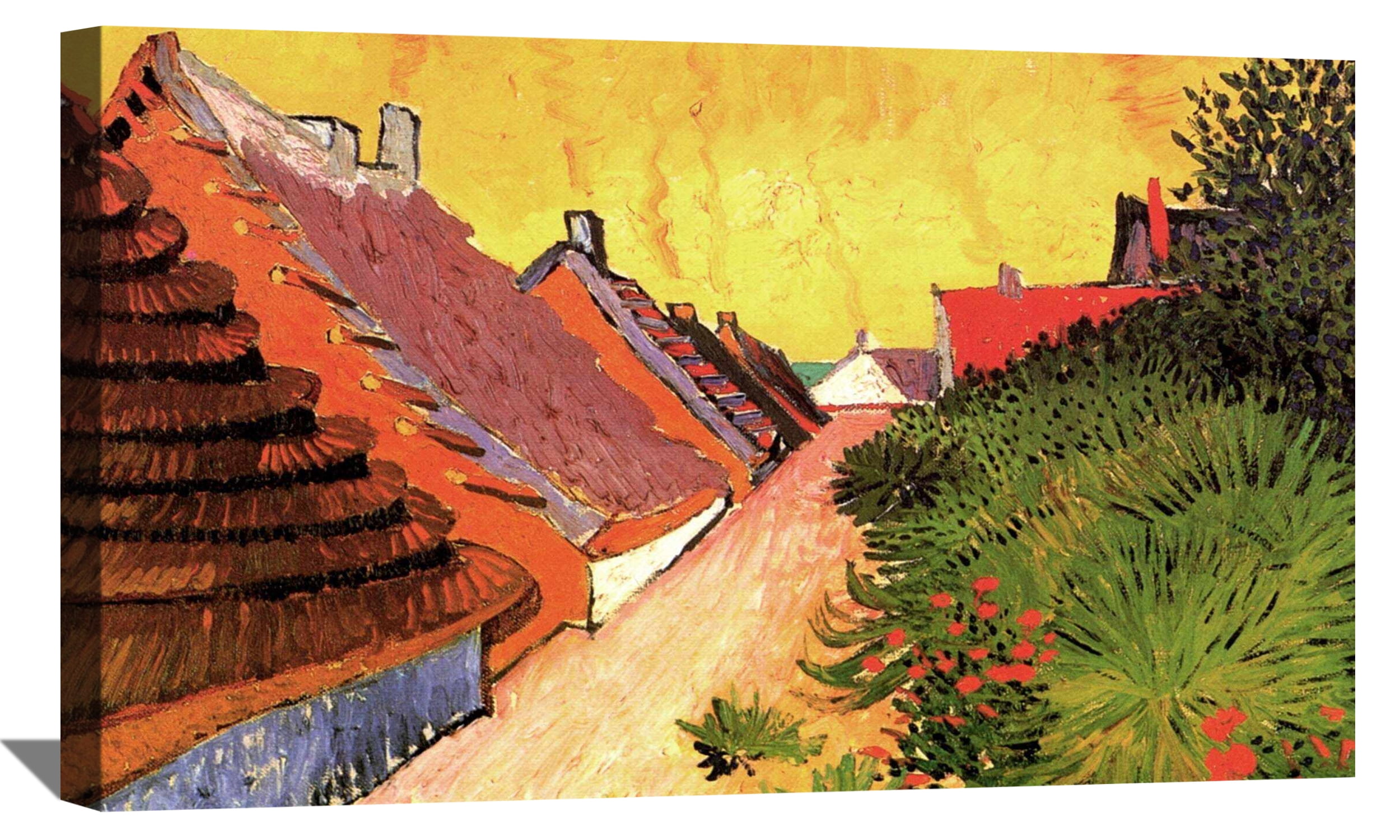 Vincent Van Gogh Painting Van Gogh Street in Saintes-Maries Canvas Wall ...