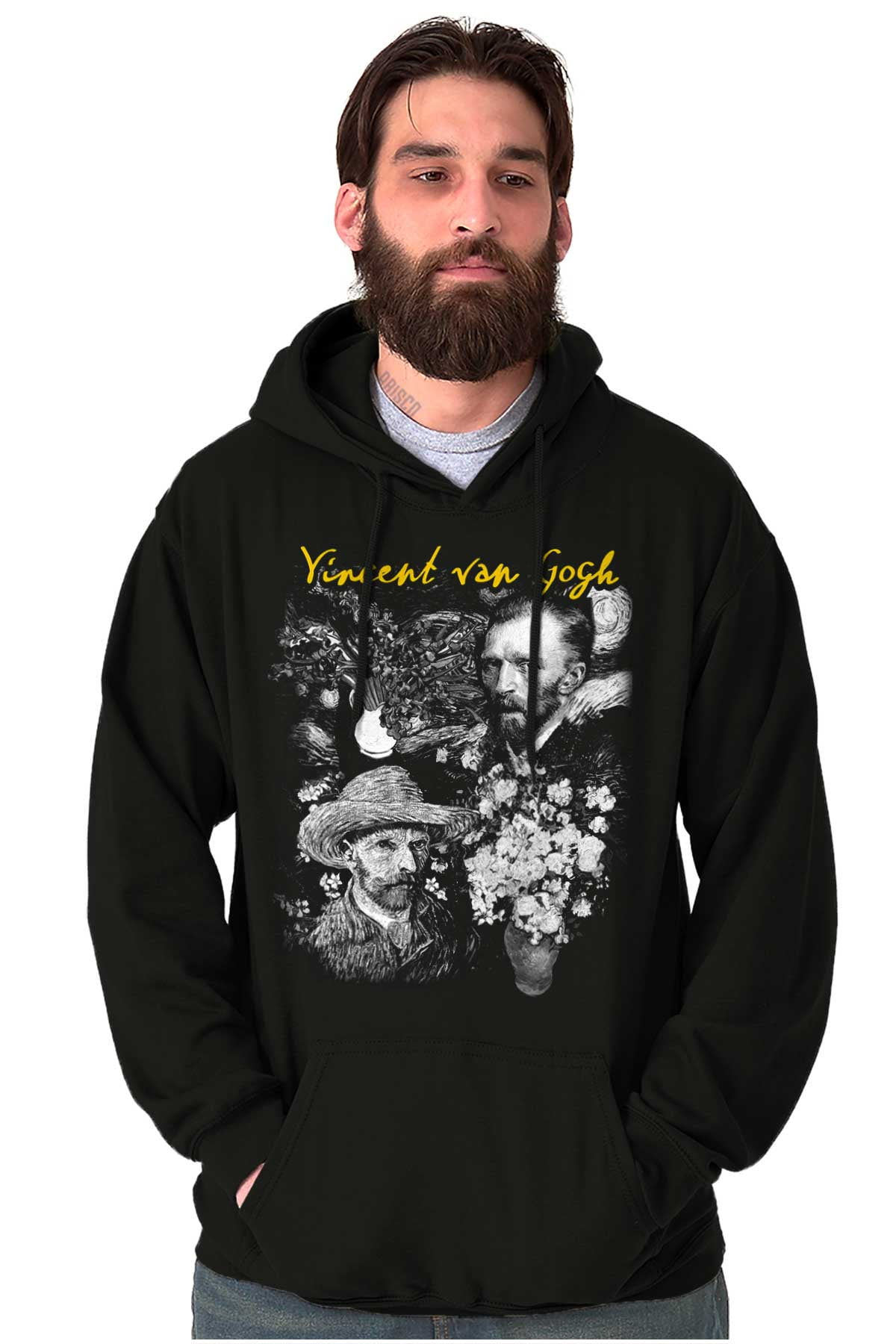 Vincent Van Gogh Paintings Collage Unisex Plus Fleece Graphic Hoodie ...