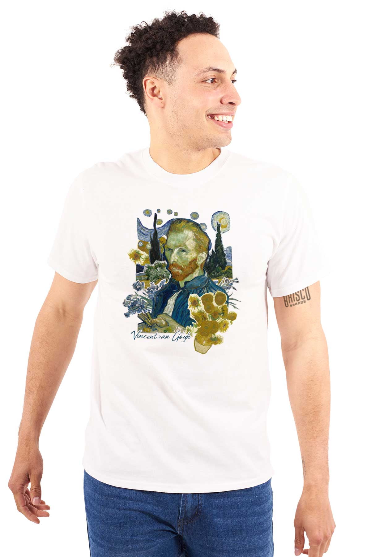 Vincent Van Gogh Paintings Scrapbook Men's Graphic T Shirt Tees Brisco ...