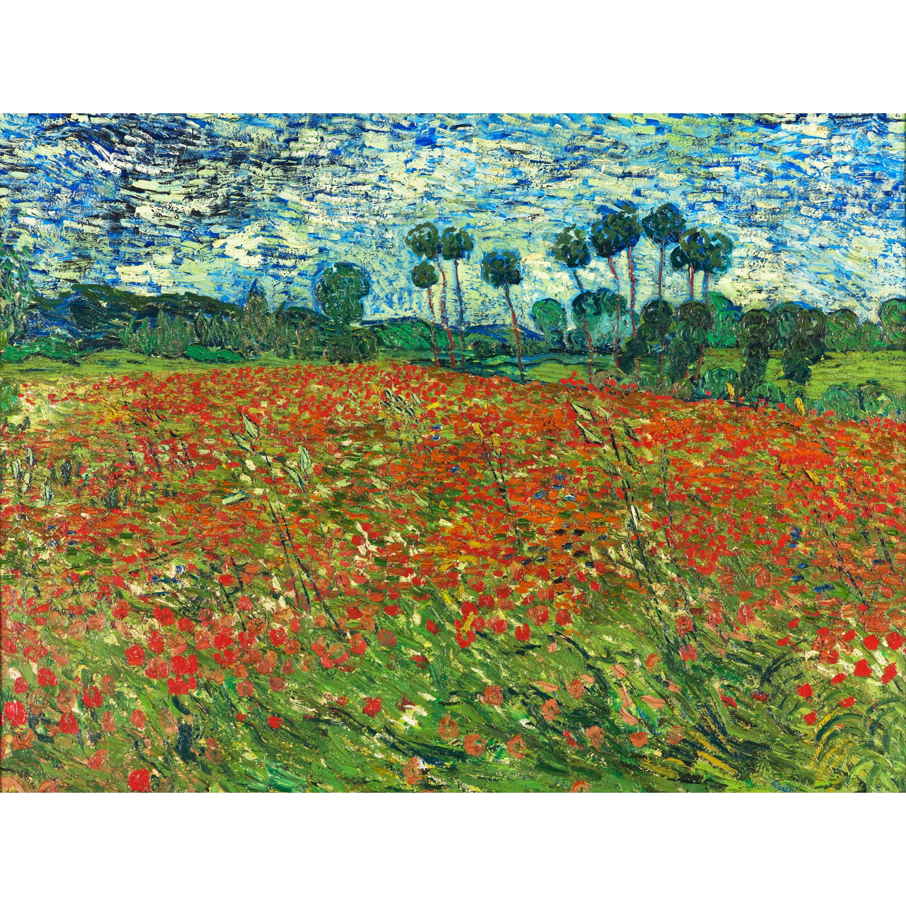 Vincent Van Gogh Poppy Field Extra Large Art Print Wall Mural Poster ...