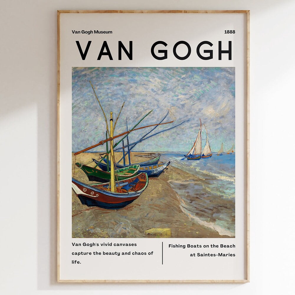 Vincent Van Gogh Poster, Modern Exhibition Wall Art, Van Gogh Print As ...