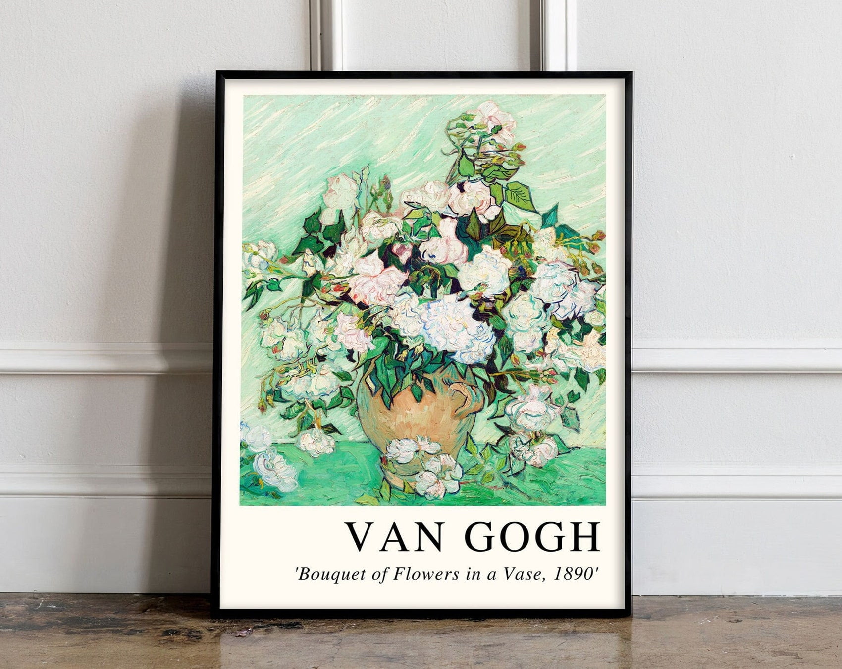 Vincent Van Gogh Posters, Vase with Flowers (1890) Poster, Van Gogh ...