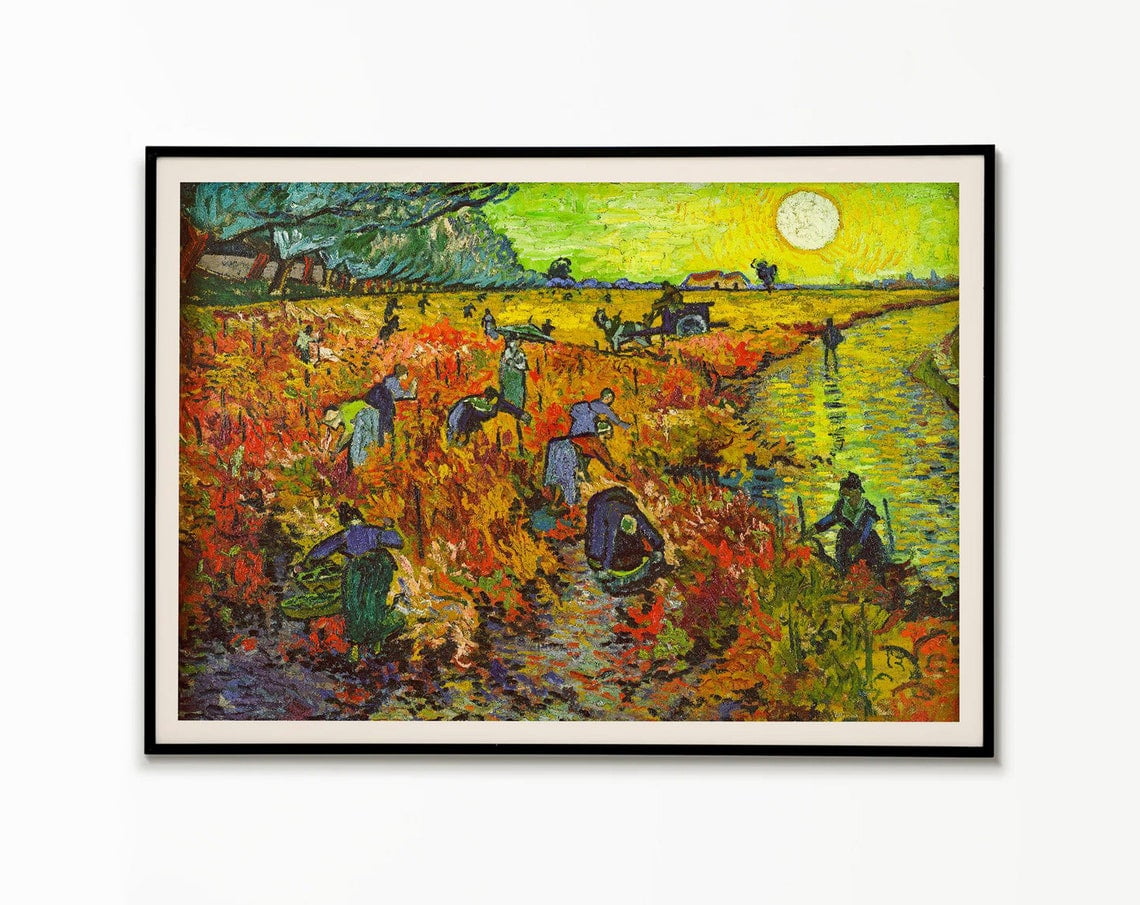 Vincent Van Gogh - Red Vineyard At Arles Montmajour - 1888 Poster ...