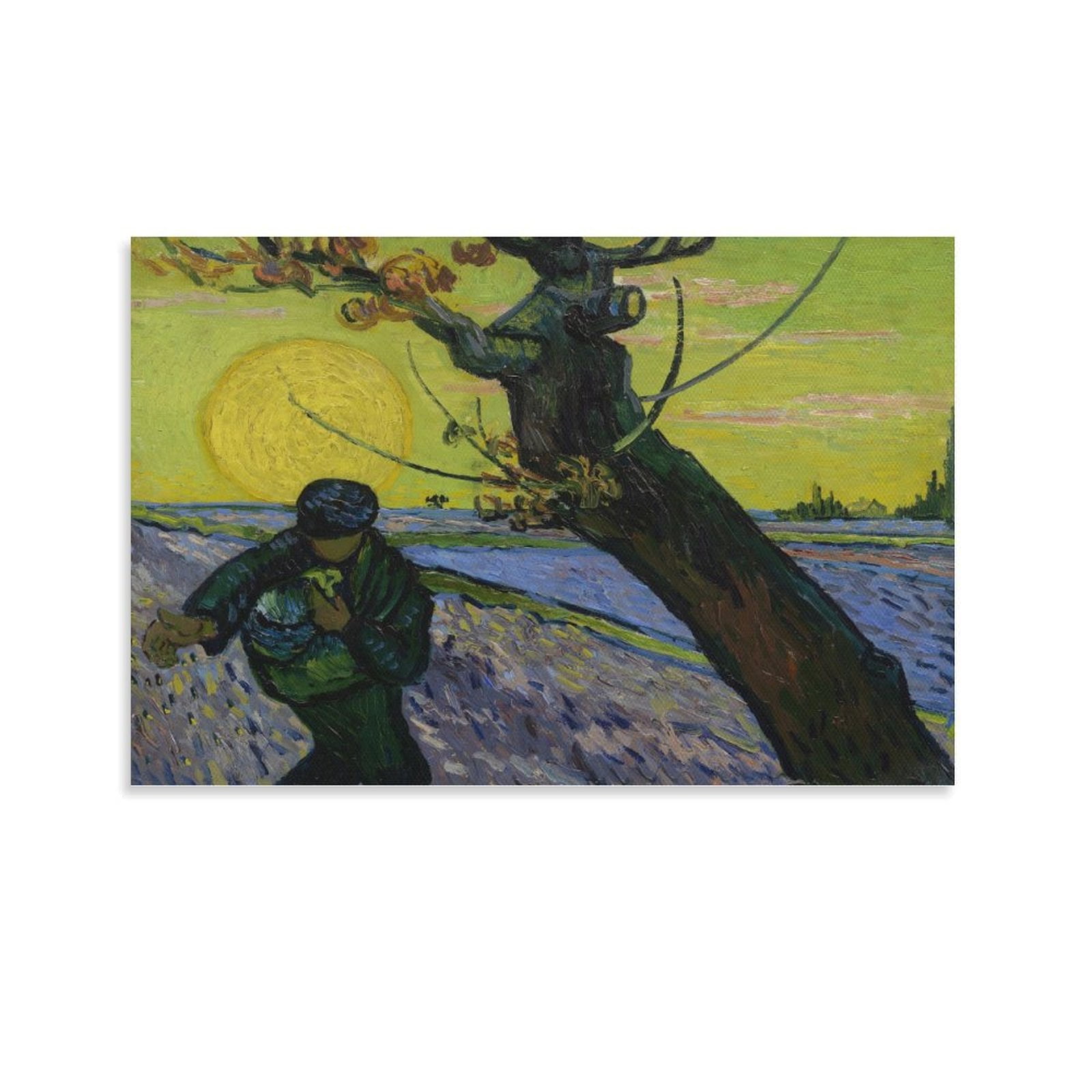 Vincent Van Gogh The Sower with Setting Sun Poster Poster Cool Artworks ...