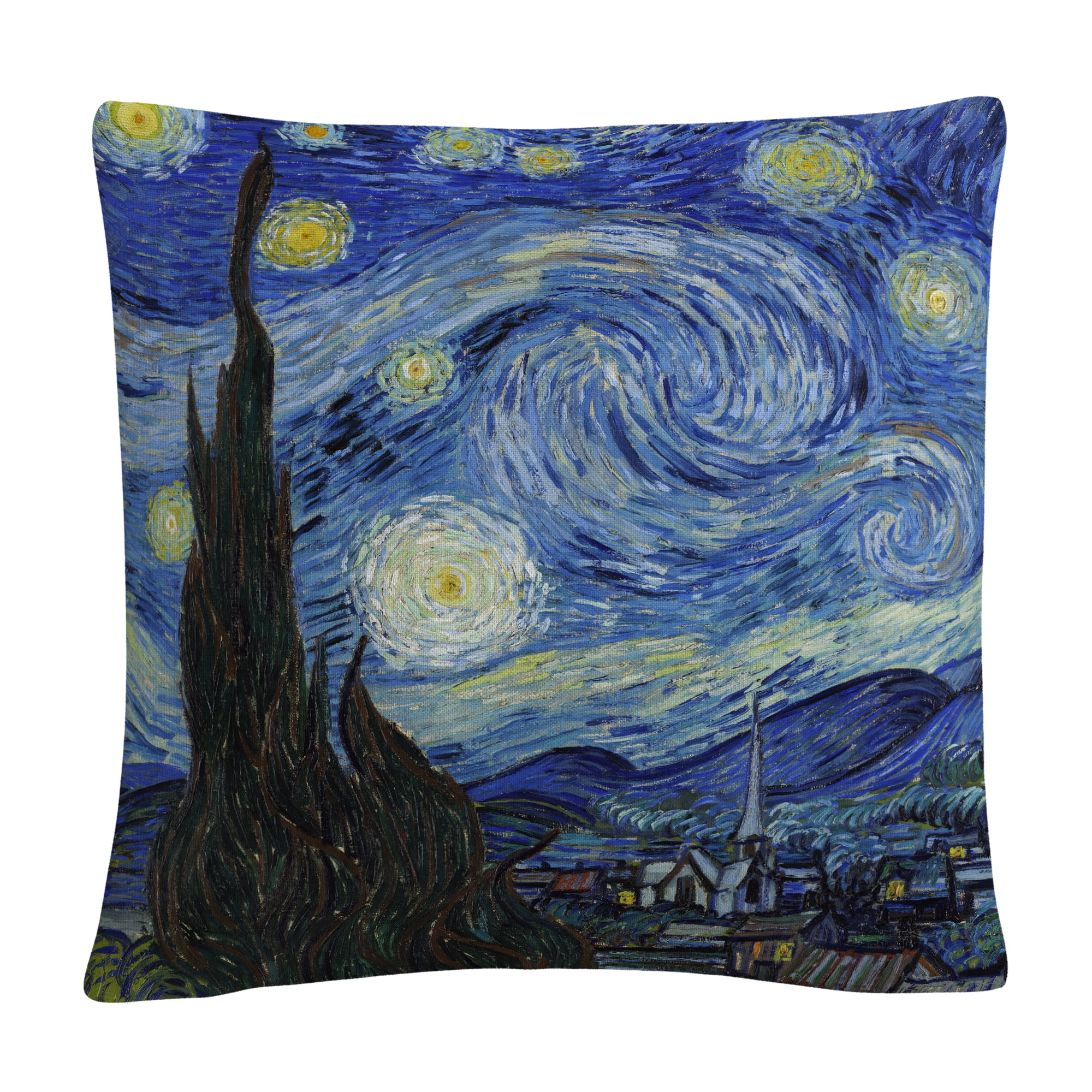 Trademark Fine Art Starry Night Throw Pillow - Vincent Van Gogh ...