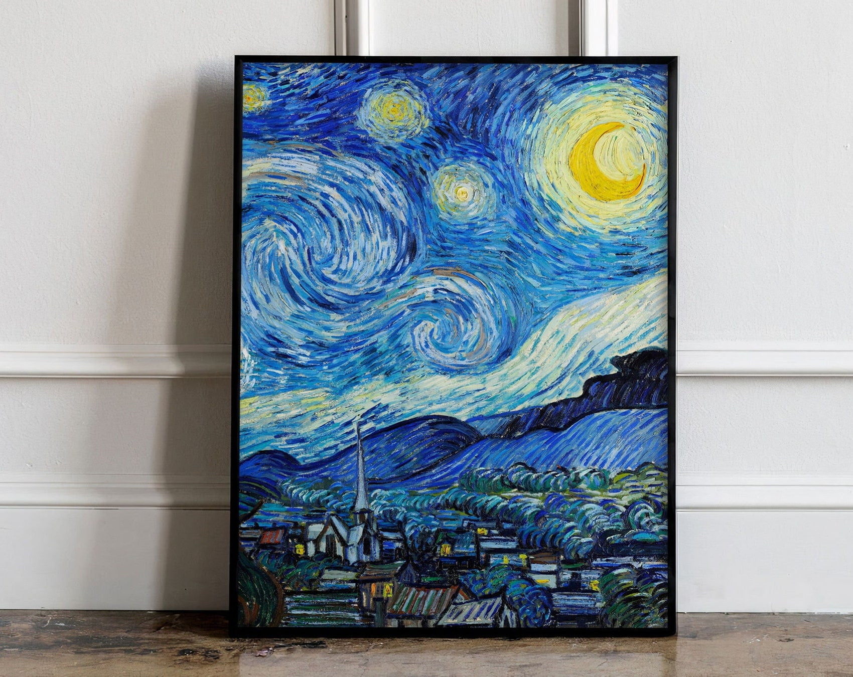 Vincent Van Gogh Starry Night print, Van Gogh Wall art, Vincent Van ...