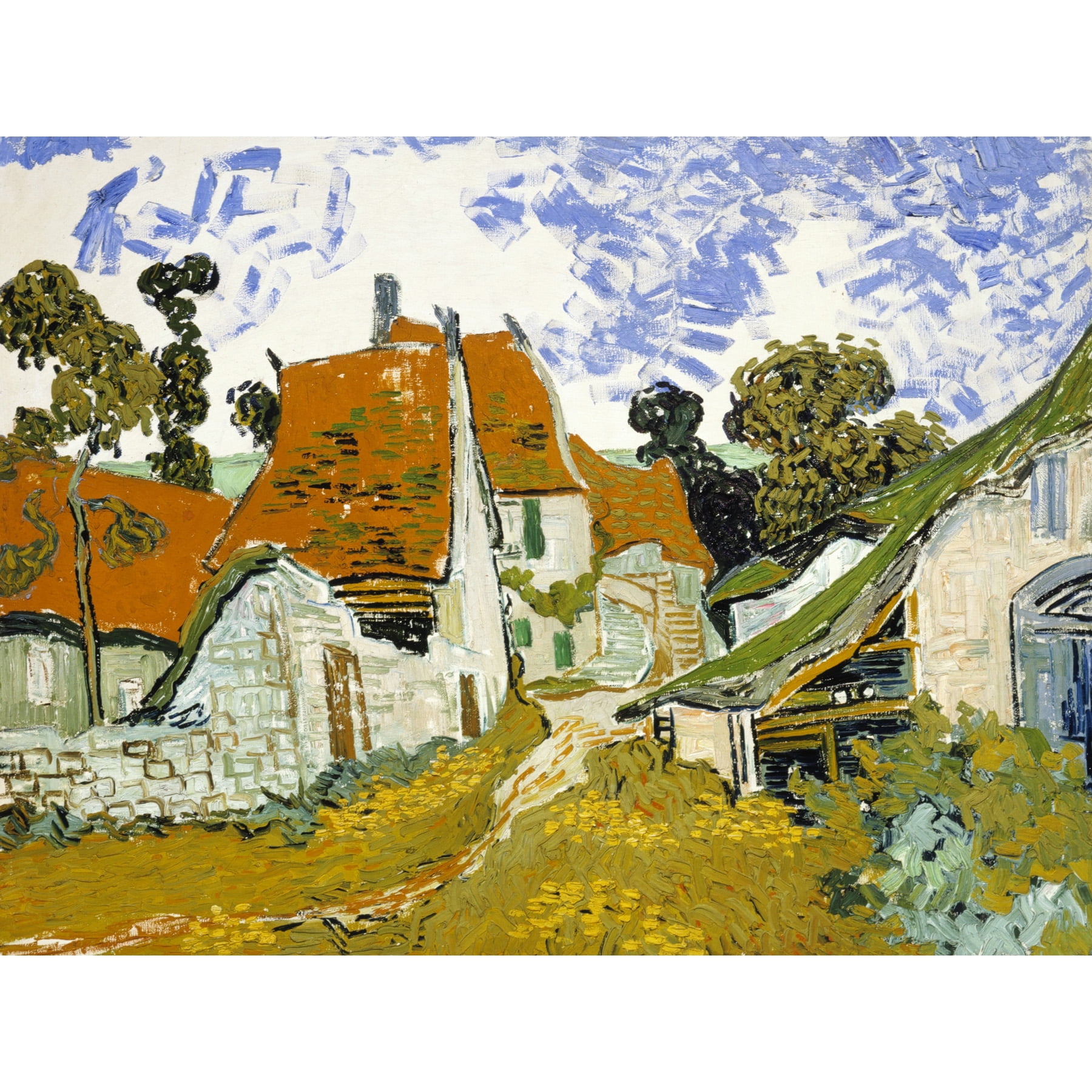 Vincent Van Gogh Street In Auvers Sur Oise Extra Large Art Print Wall ...