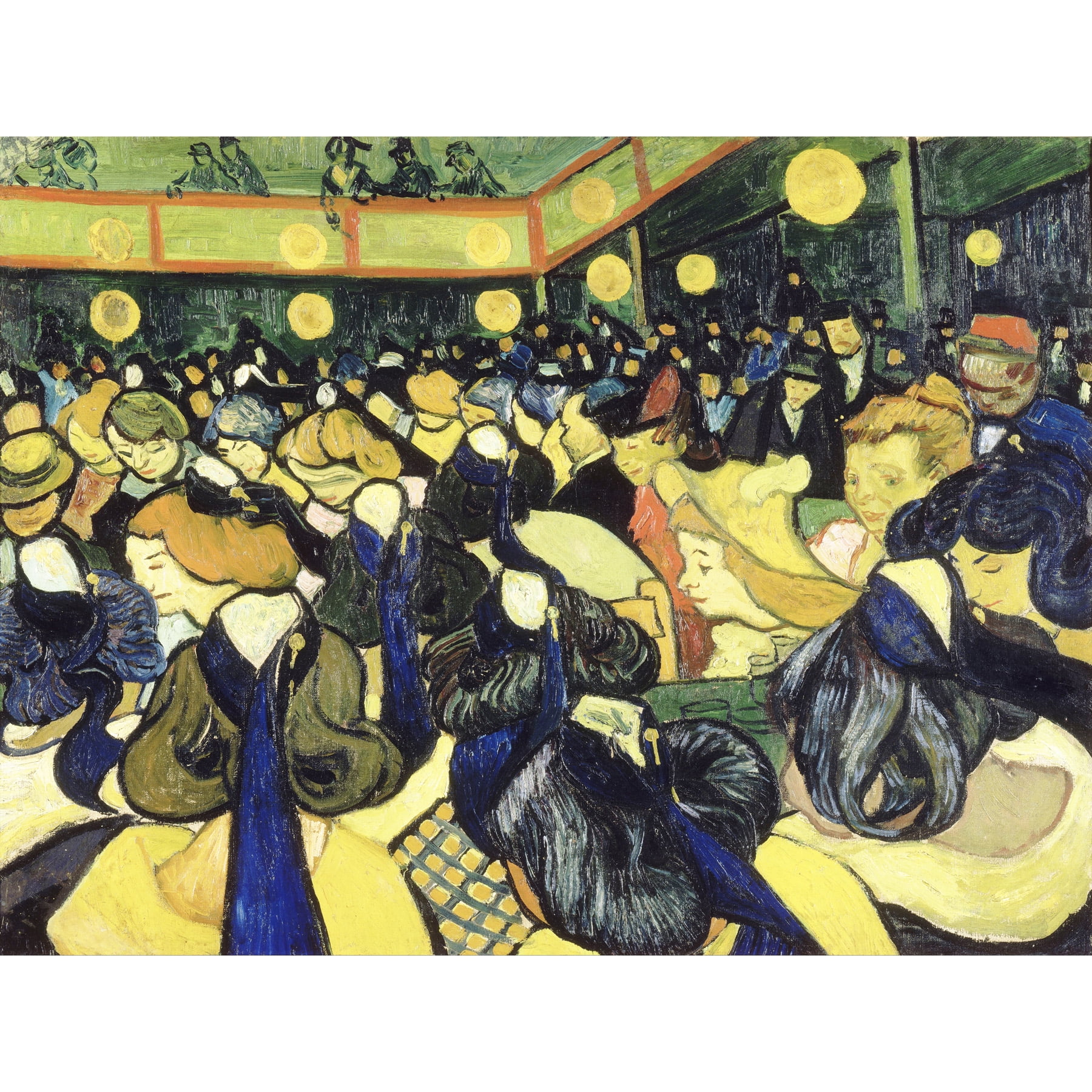 Vincent Van Gogh The Dance Hall In Arles Extra Large Art Print Wall ...