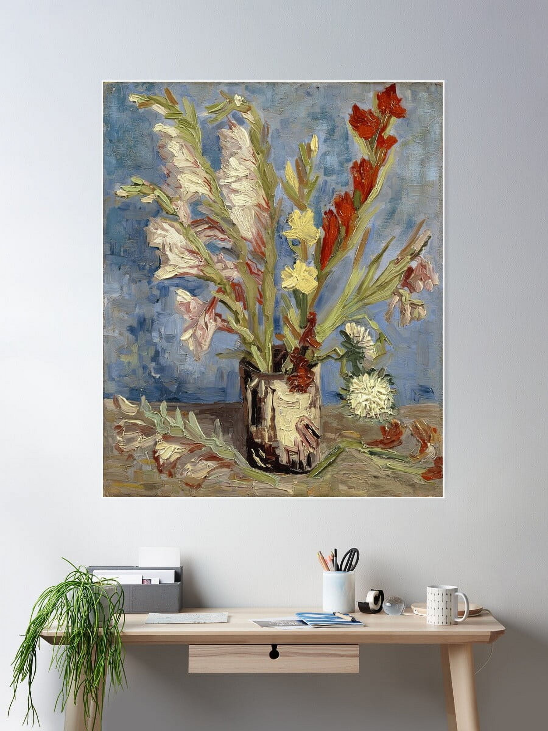 Vincent Van Gogh - Vaas Met Tuingladiolen En Chinese Asters Poster Wall ...
