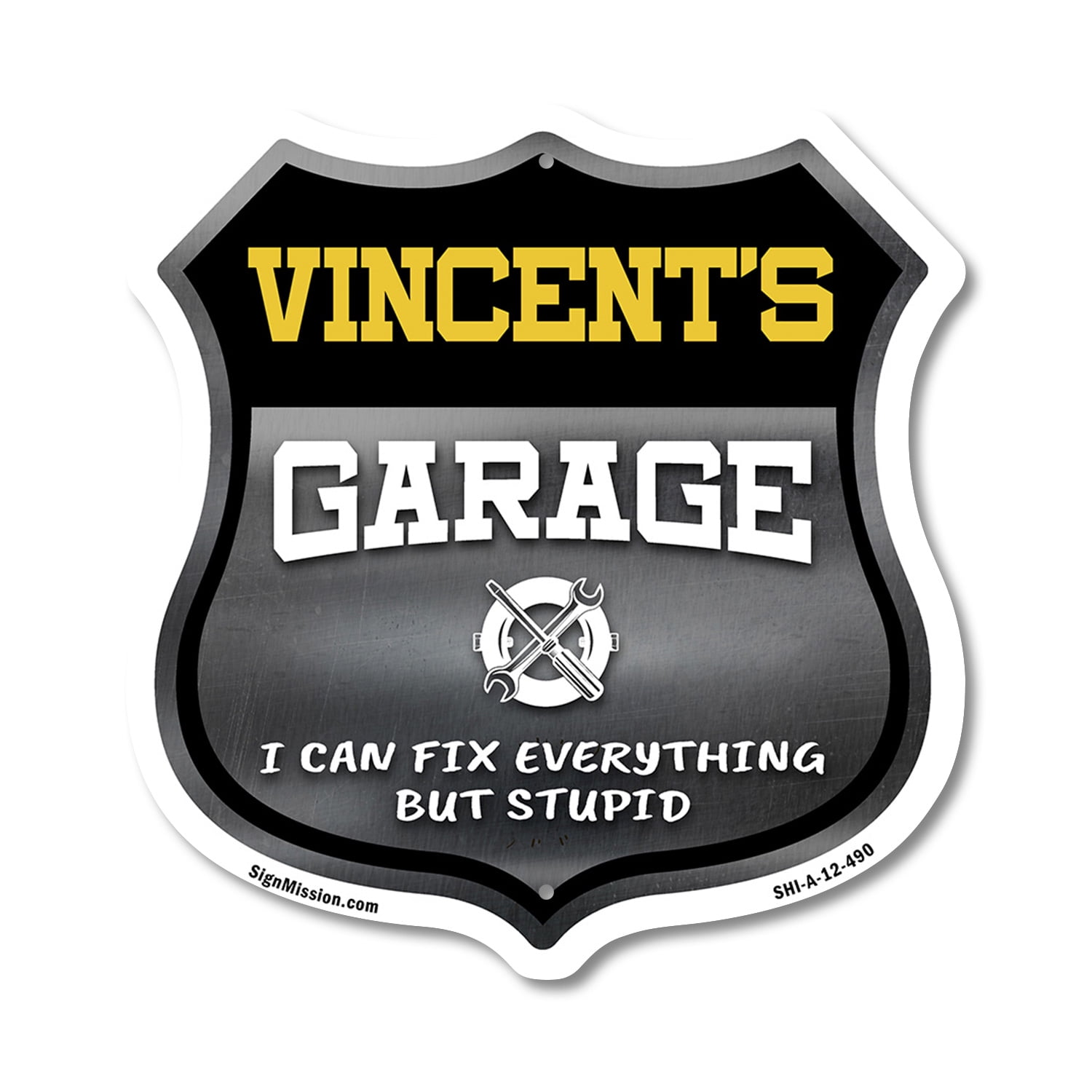 Vincent's Garage I Can Fix Everything But Stupid 12 inch X 12 inch ...