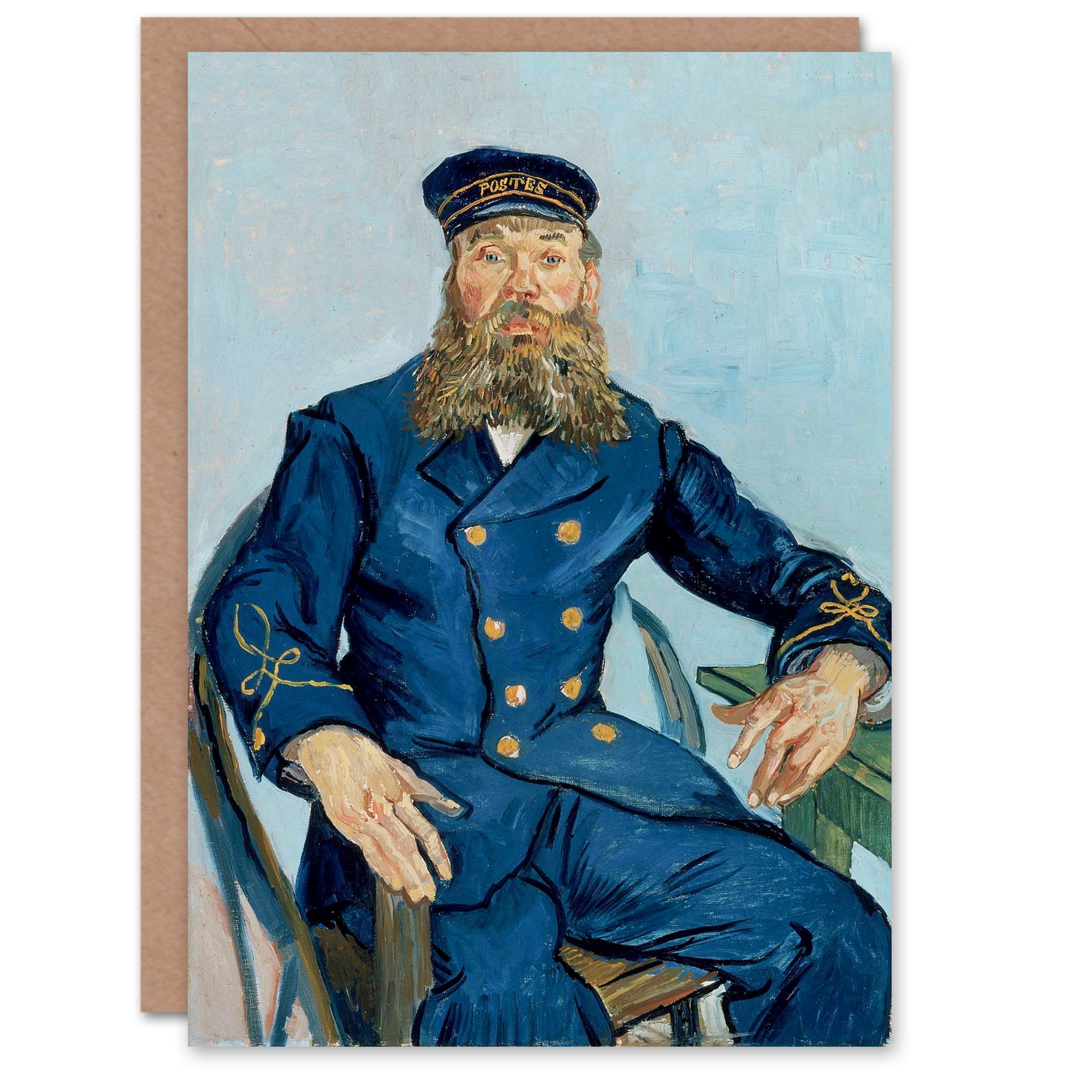 Vincent van Gogh Art Card Portrait of the Postman Joseph Roulin ...