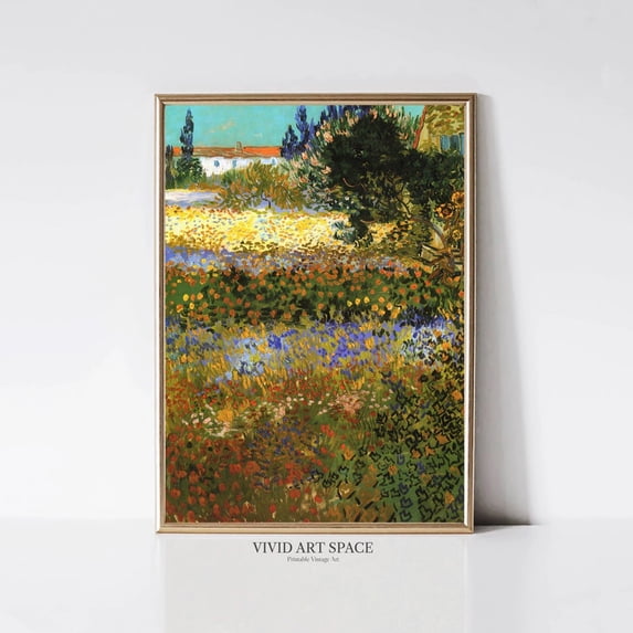 Vincent van Gogh Flowering Garden in Arles | Impressionist Landscape ...