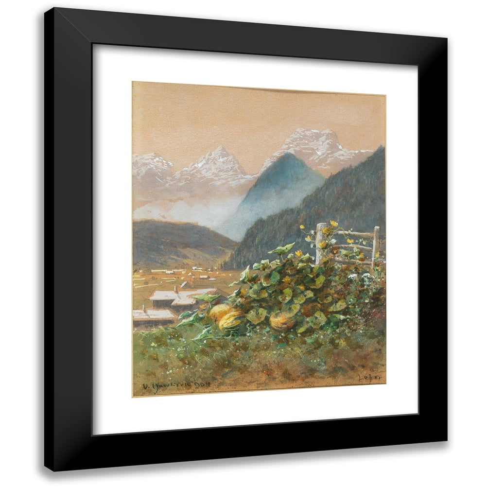 Vincenz Havlicek 12x14 Black Modern Framed Museum Art Print Titled ...