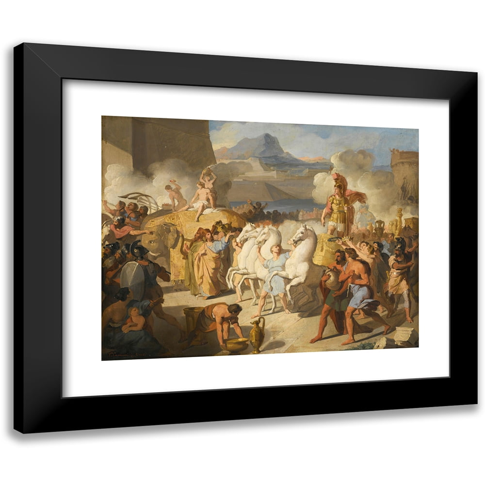 Vincenzo Camuccini 18x15 Black Modern Framed Museum Art Print Titled ...