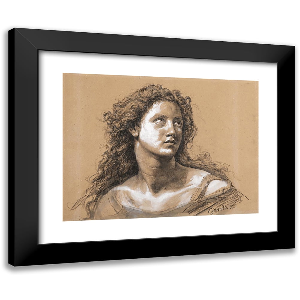 Vincenzo Gemito 24x19 Black Modern Framed Museum Art Print Titled ...