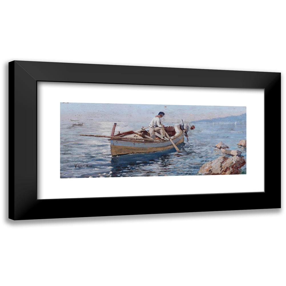 Vincenzo Loria 24x12 Black Modern Framed Museum Art Print Titled ...