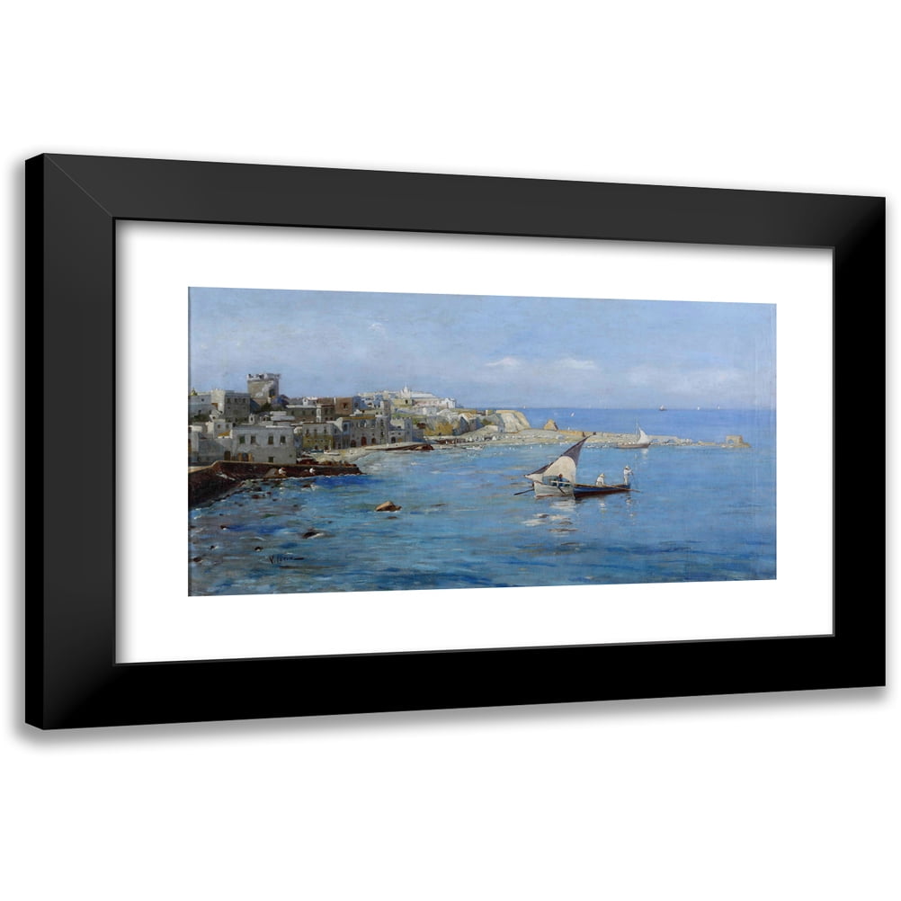 Vincenzo Loria 24x14 Black Modern Framed Museum Art Print Titled - Sea ...