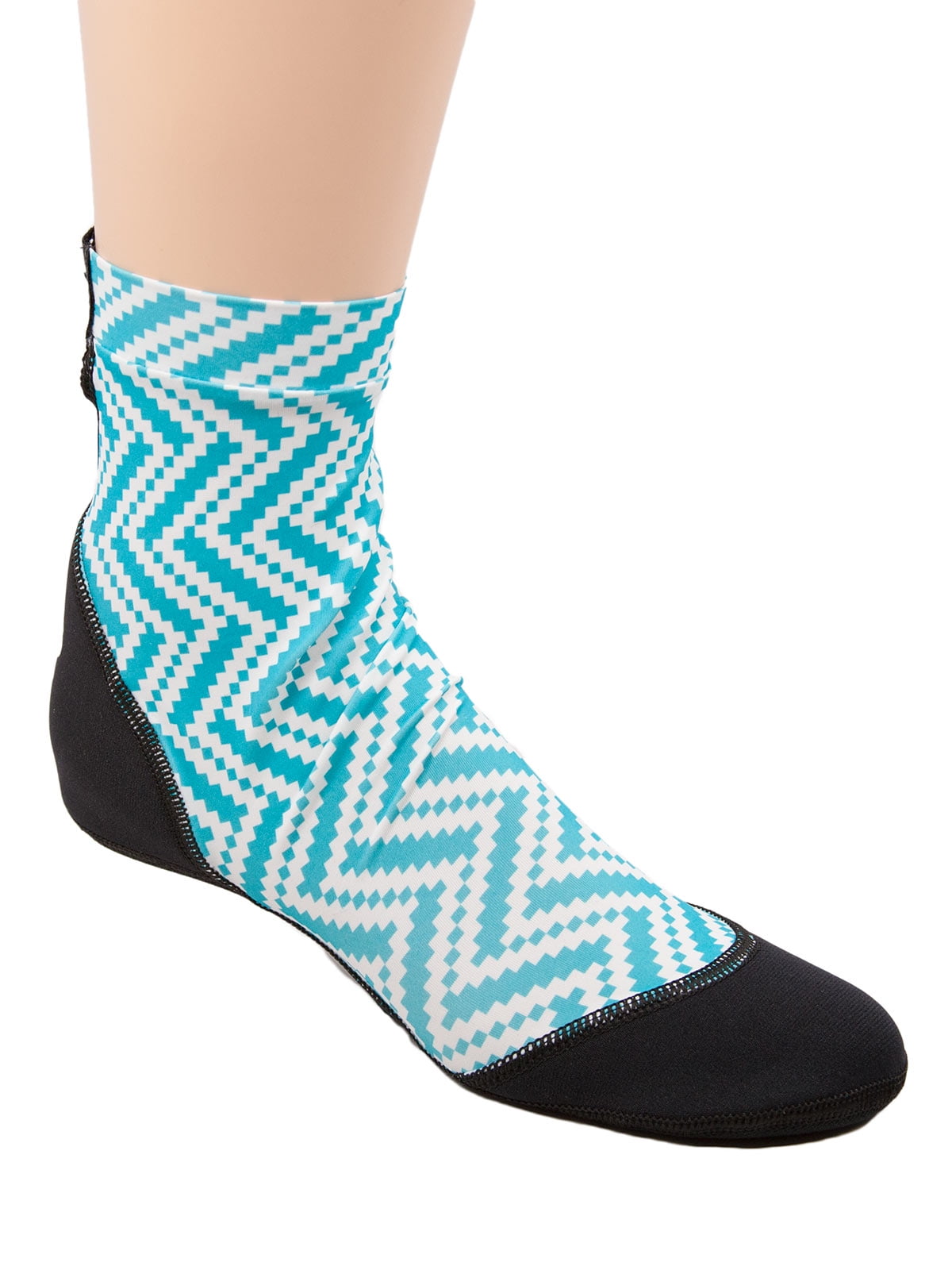 Vincere Sand Socks for Soccer, Volleyball Medium Zig Zag Turquoise ...