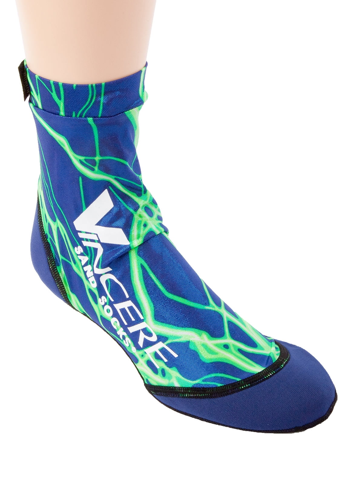 Vincere Sand Socks for Soccer, Volleyball, Snorkeling Small Green ...