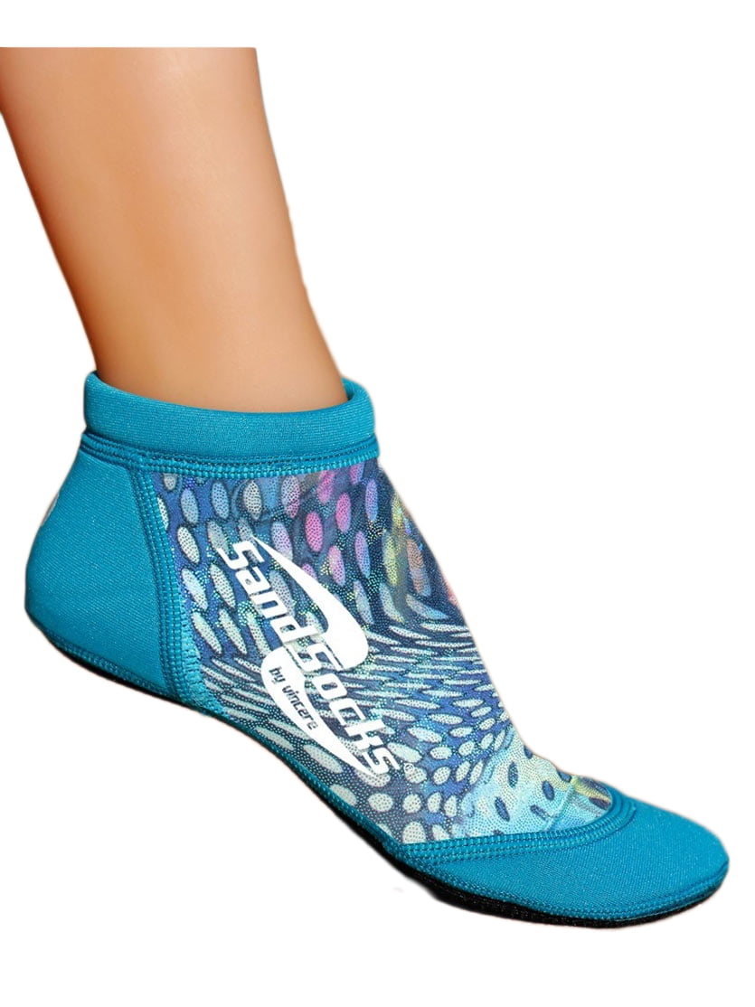 Vincere Sprite Low-Top Sand Socks Large Splash - Walmart.com