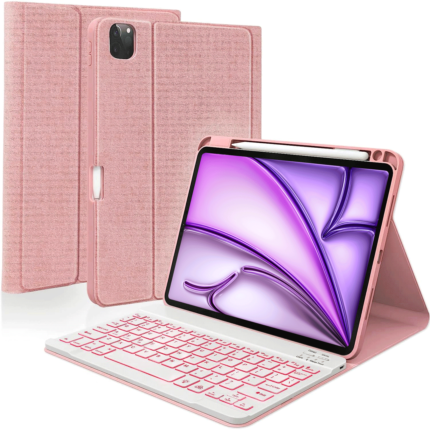 Vinci Keyboard Case for iPad Air 13-inch (M2) 2024 and iPad Pro 12.9 ...