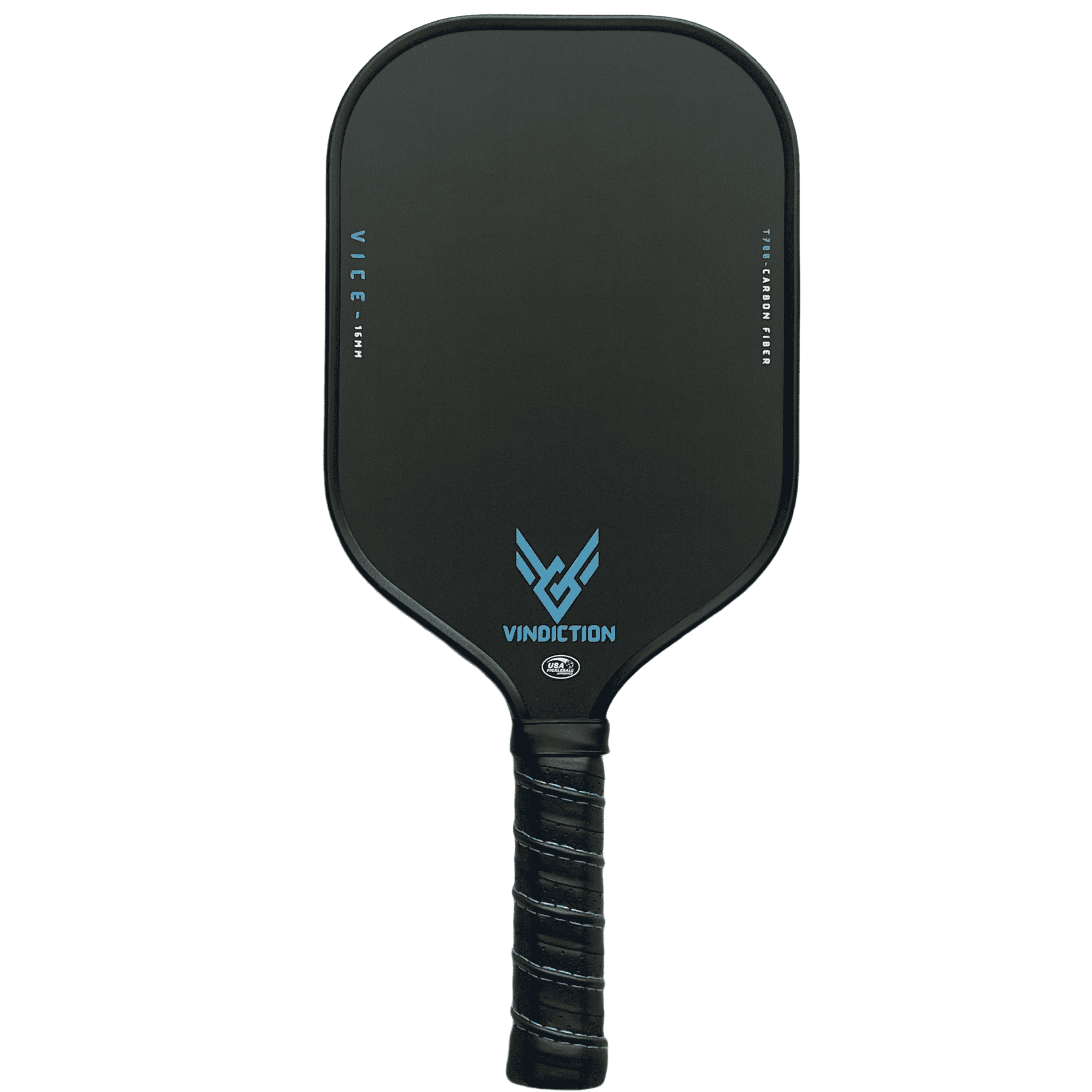 Vindiction Vice Pro T700 Carbon Fiber Pickleball Paddle, Black ...