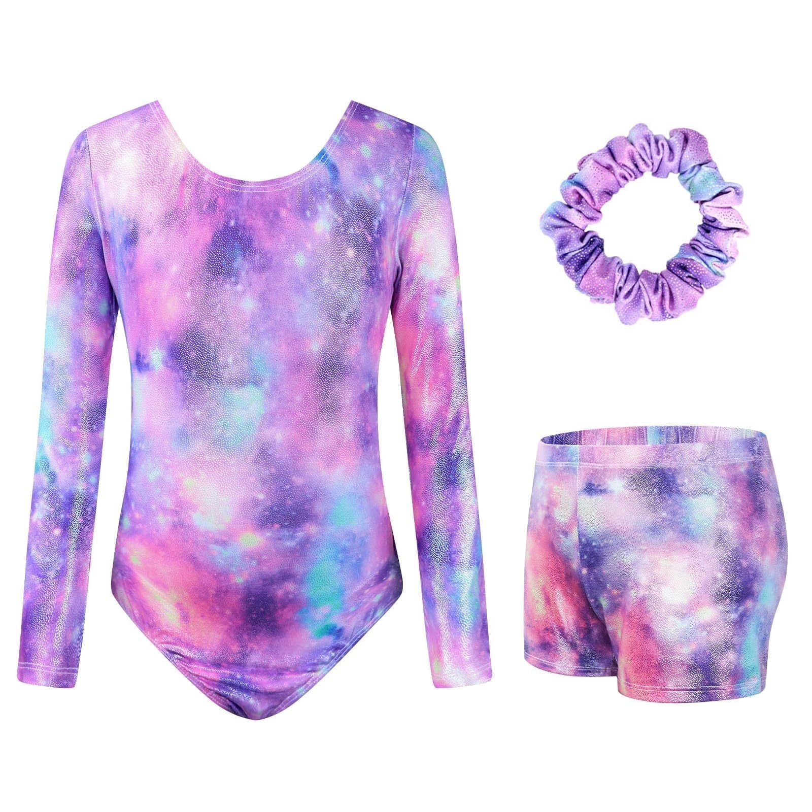 Vine Girls Gymnastics Leotards,Long Sleeve Sparkly Dancing Ballet ...