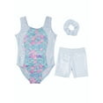 Vine Gymnastics Leotards for Girls,Kids 3 Pieces Set Sparkle Sleeveless ...