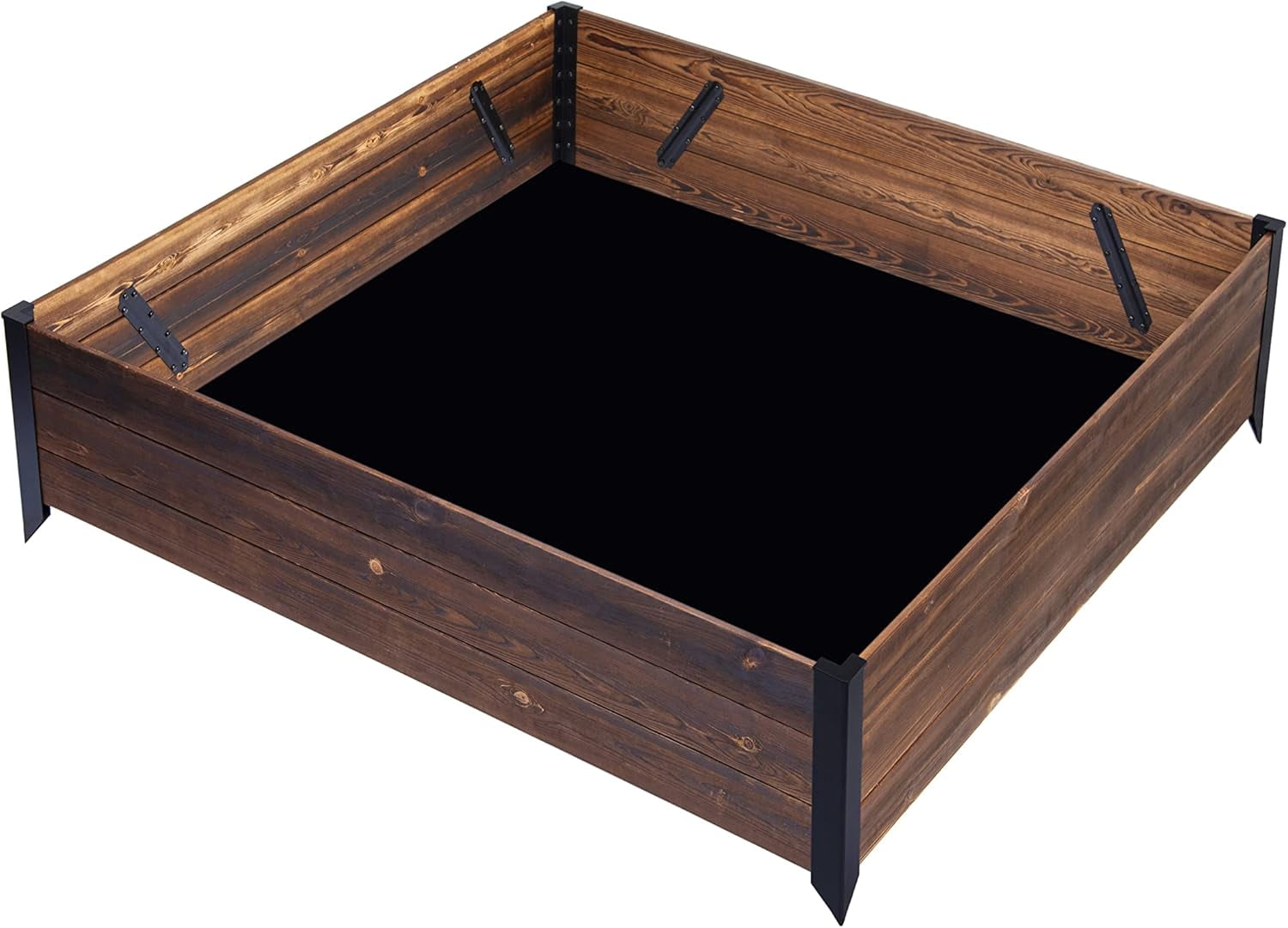Vine Raised Garden Bed Kit, (48 x 48 x 12) inches Outdoor Wood Planter ...